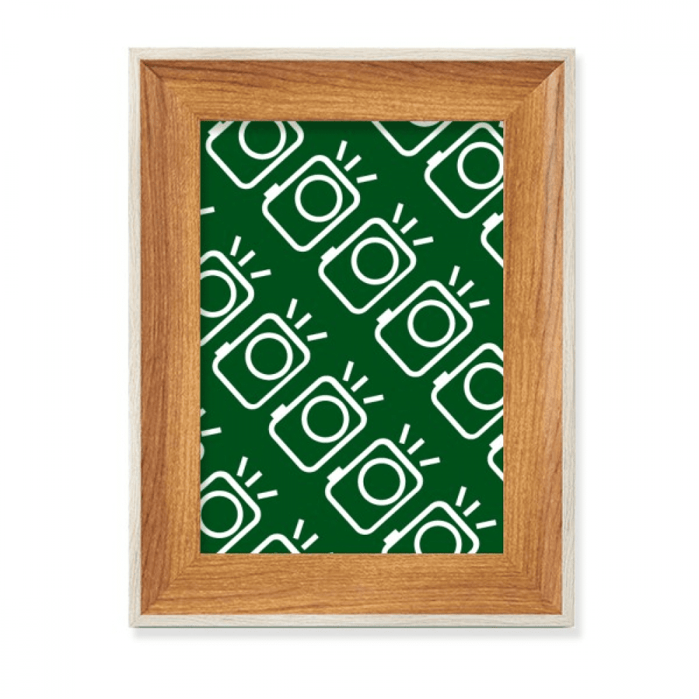 Camera Instantaneous Seal Patterns Desktop Wooden Photo Frame Display ...