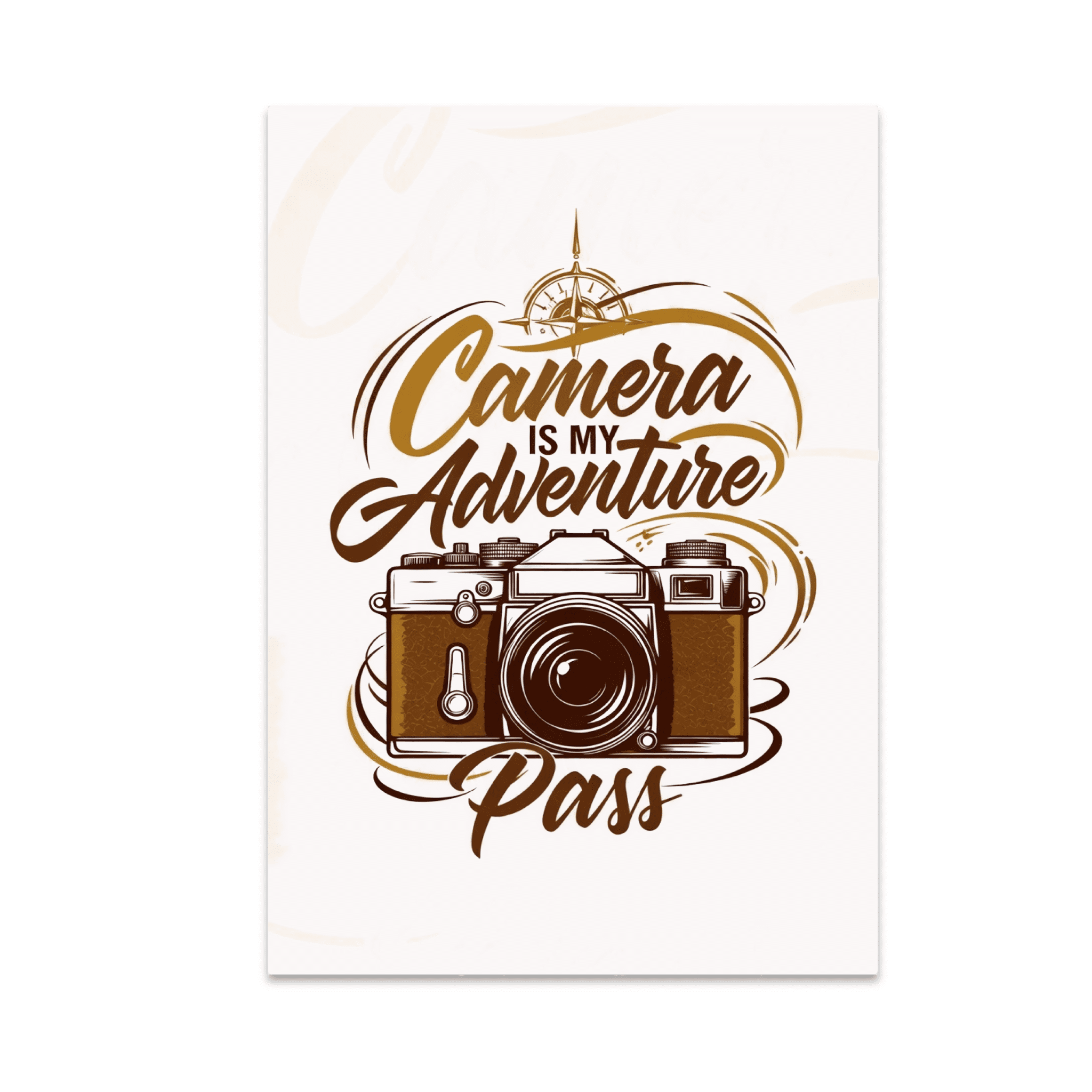 Camera Is My Adventure Pass - Photography Enthusiast - 13x19 Poster ...