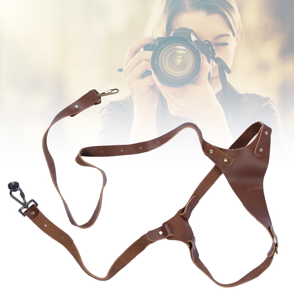 Leather Quick-Release Shoulder Strap Harness for Right-Handed SLR ...