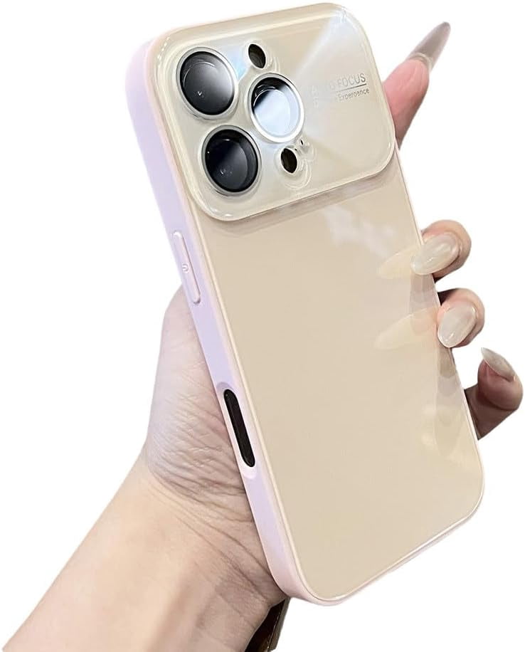 Camera Len Protection Phone Case for iPhone (Orange,iPhone 16 Pro ...