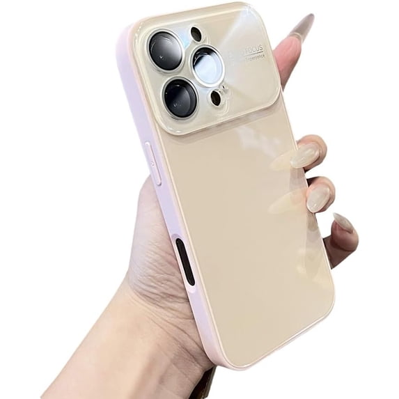 Camera Len Protection Phone Case for iPhone (Orange,iPhone 16 Pro ...