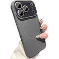 Camera Lens Protection Solid Color Magnetic Phone Case for iPhone ...