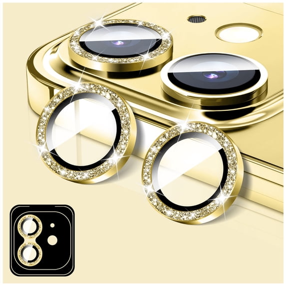 Camera Lens Protector Compatible for iPhone 12/12 Mini, LucBuy Glitter ...