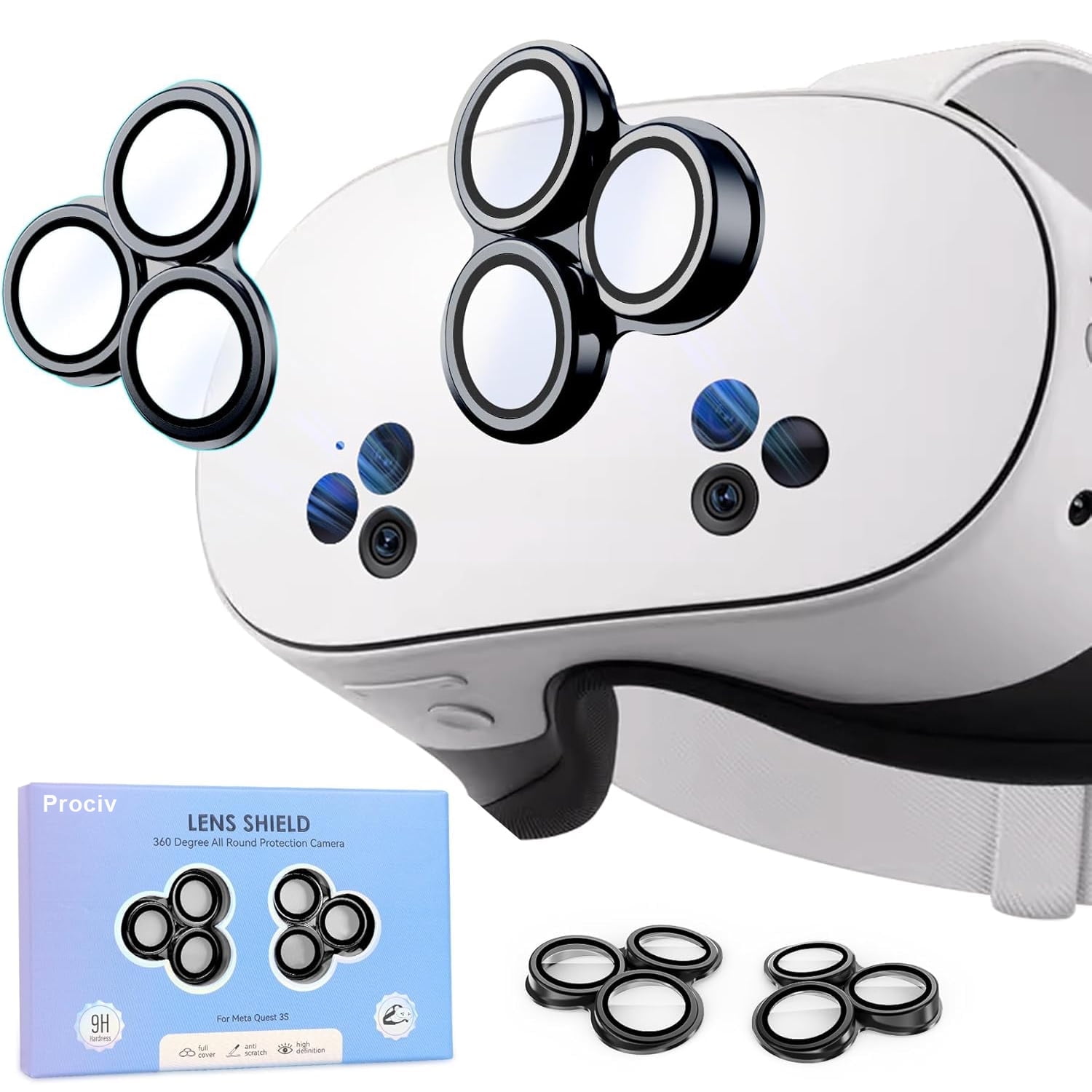 Camera Lens Protector Cover Compatible with Oculus/Meta Quest 3S ...
