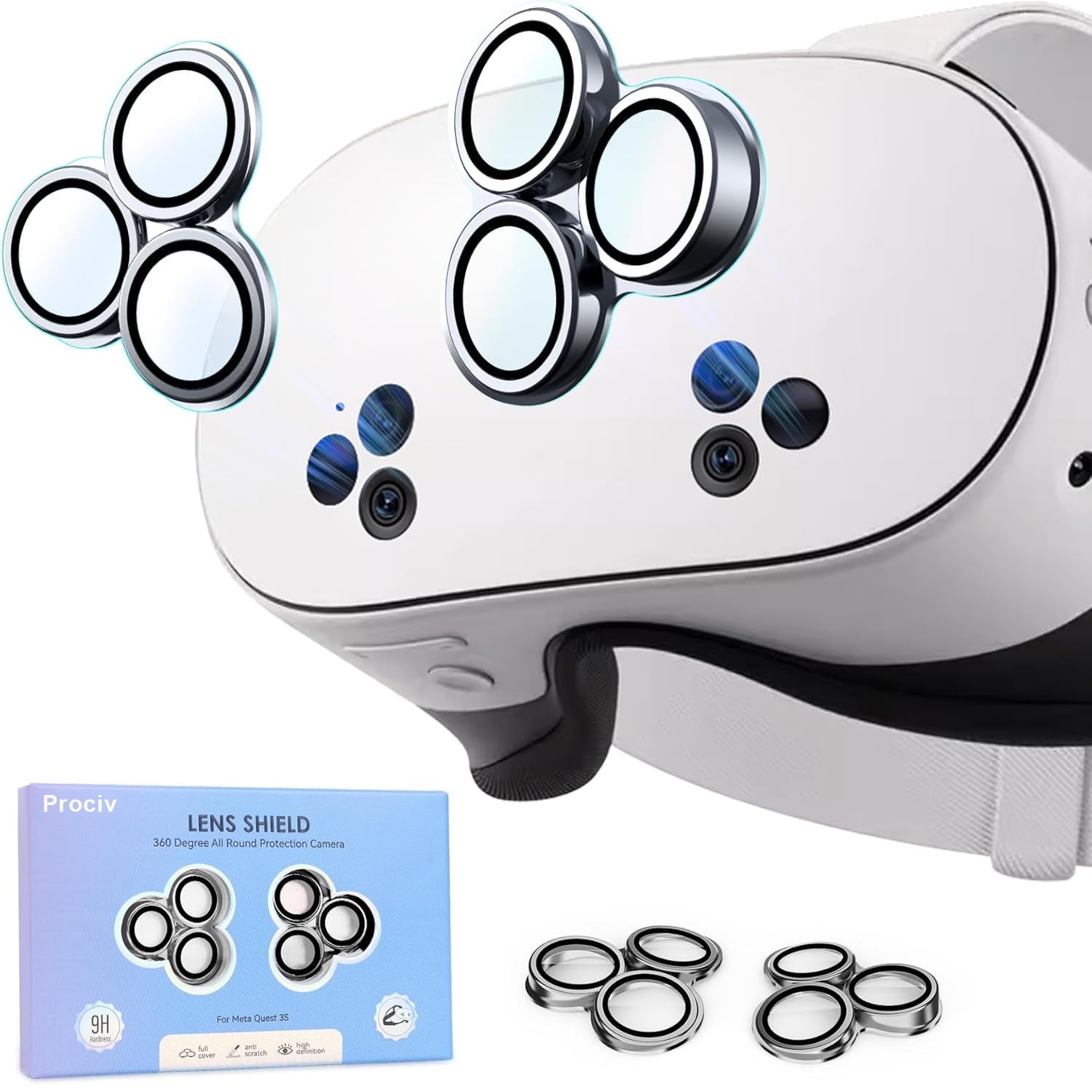 Camera Lens Protector Cover Compatible with Oculus/Meta Quest 3S ...