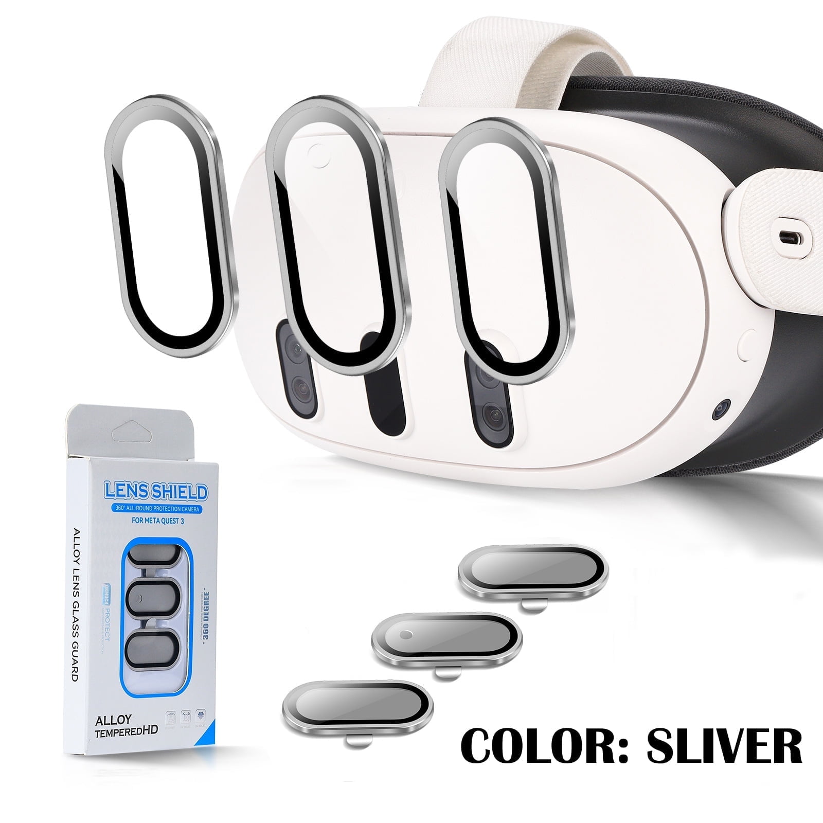 Camera Lens Protector for Oculus Meta Quest 3 Accessories, Thin 9H ...