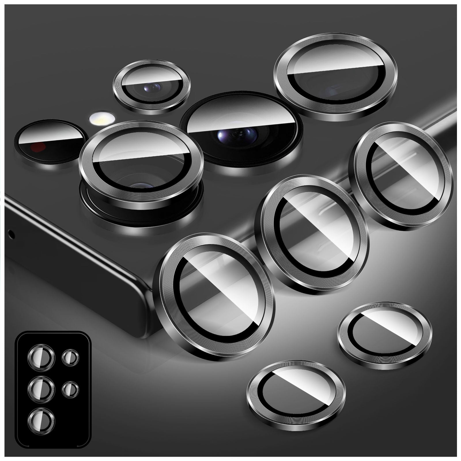 Camera Lens Protector for Samsung Galaxy S23 Ultra, LucBuy 9H Tempered ...
