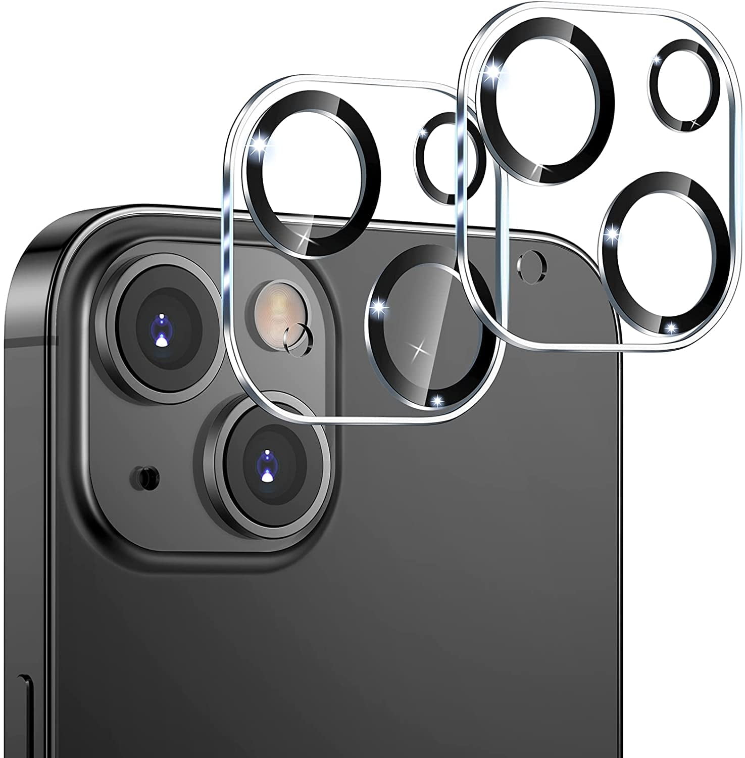 iPhone 13 & 13 Mini Camera Lens Protector, 2-Pack HD Clear Tempered ...