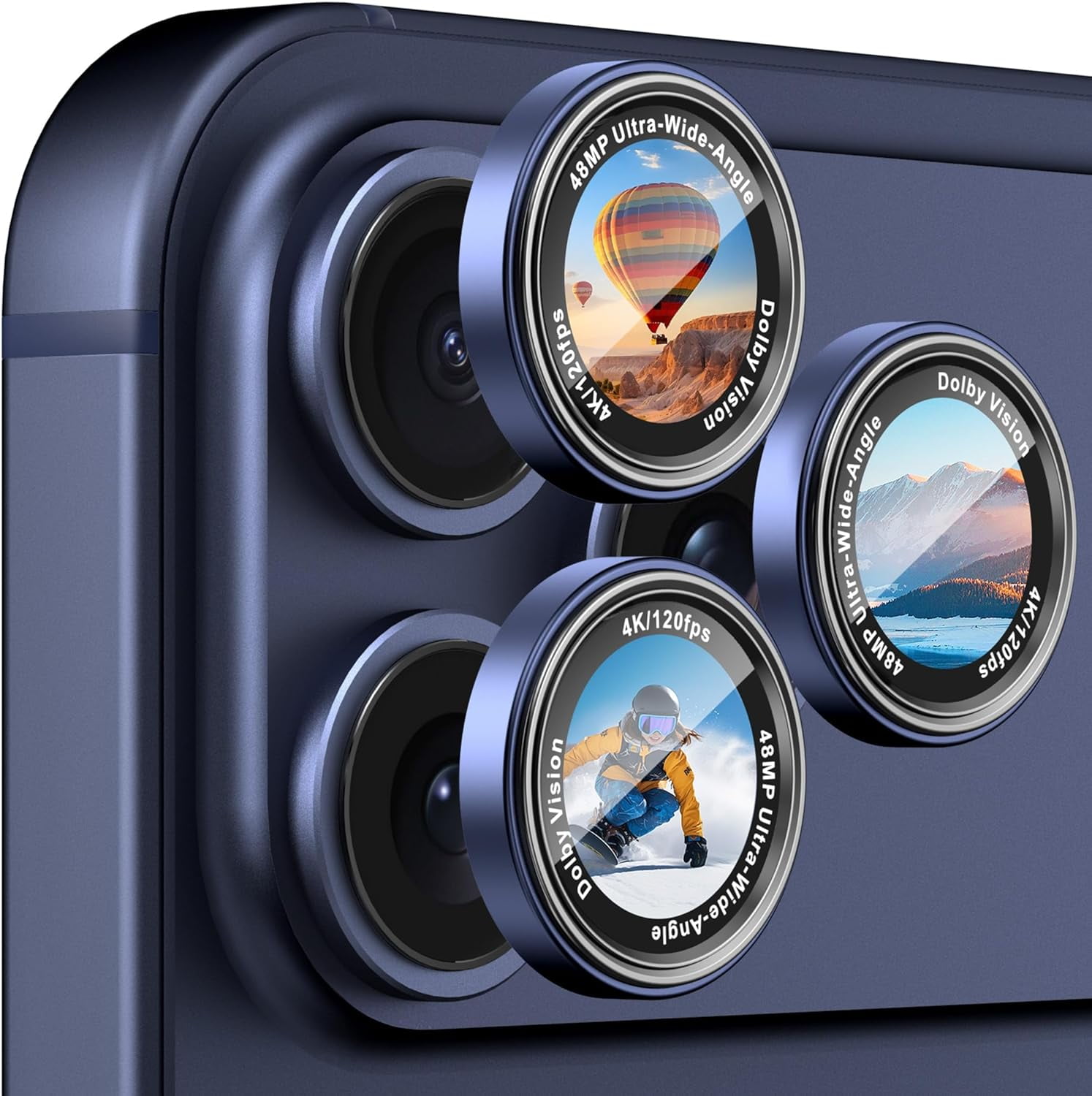 Camera Lens Protector for iPhone 17ProMax/17Pro/16ProMax/16Pro/15ProMax ...