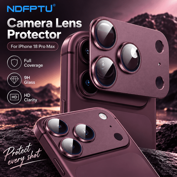 Camera Lens Protector for iPhone 18 Pro & iPhone 18 Pro Max, 9H ...