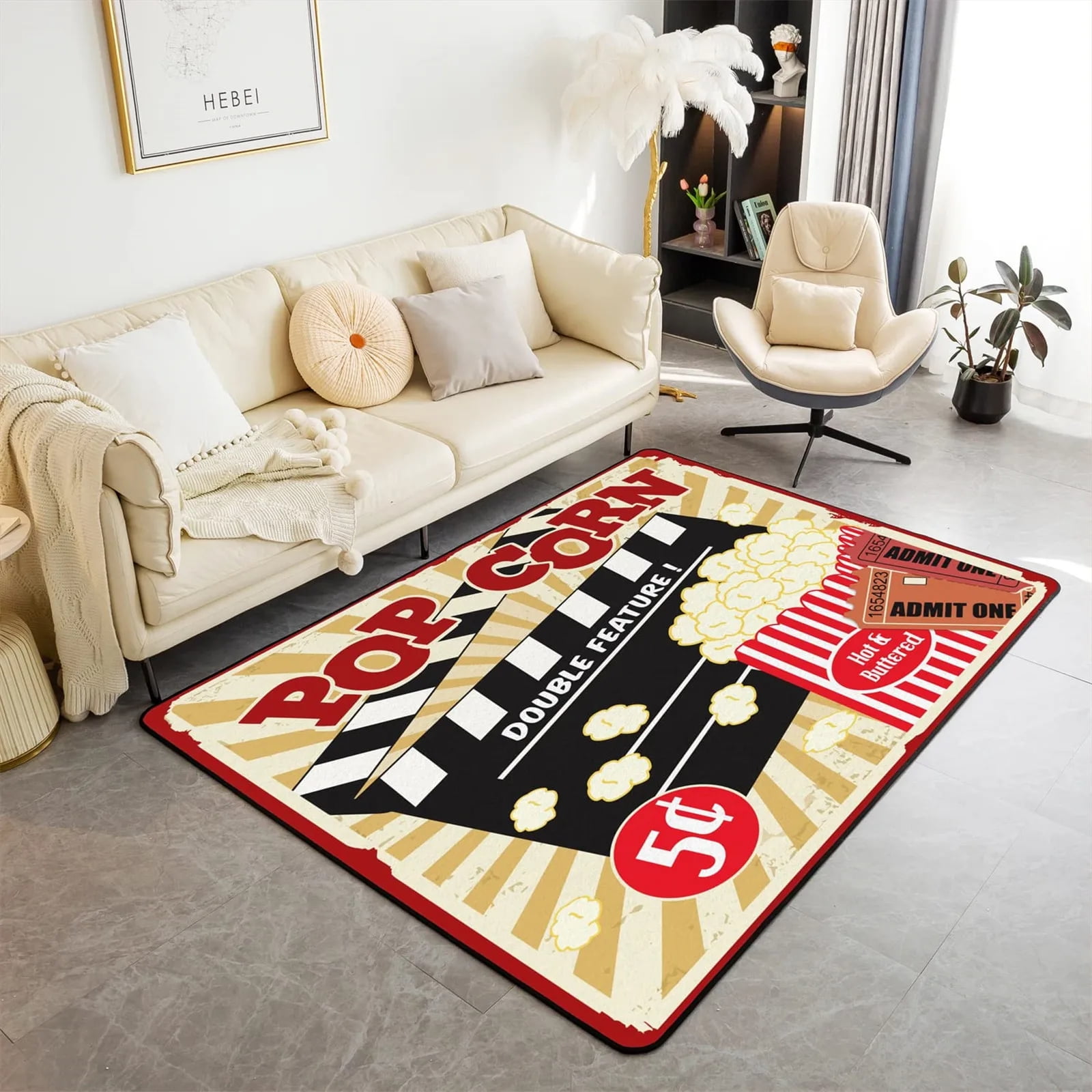 Camera Living Room Rugs Vintage Movie Theater r Carpet for Cinema ...