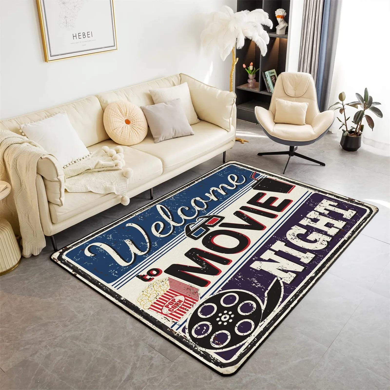 Camera Living Room Rugs Vintage Movie Theater r Carpet for Cinema ...