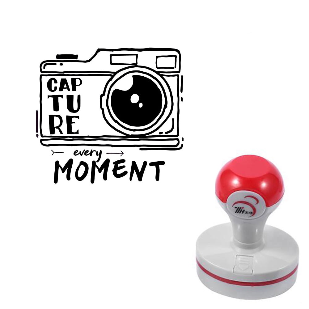 Camera Logo Self-Inking Photosensitive Planner Scrapbooking Stamps ...