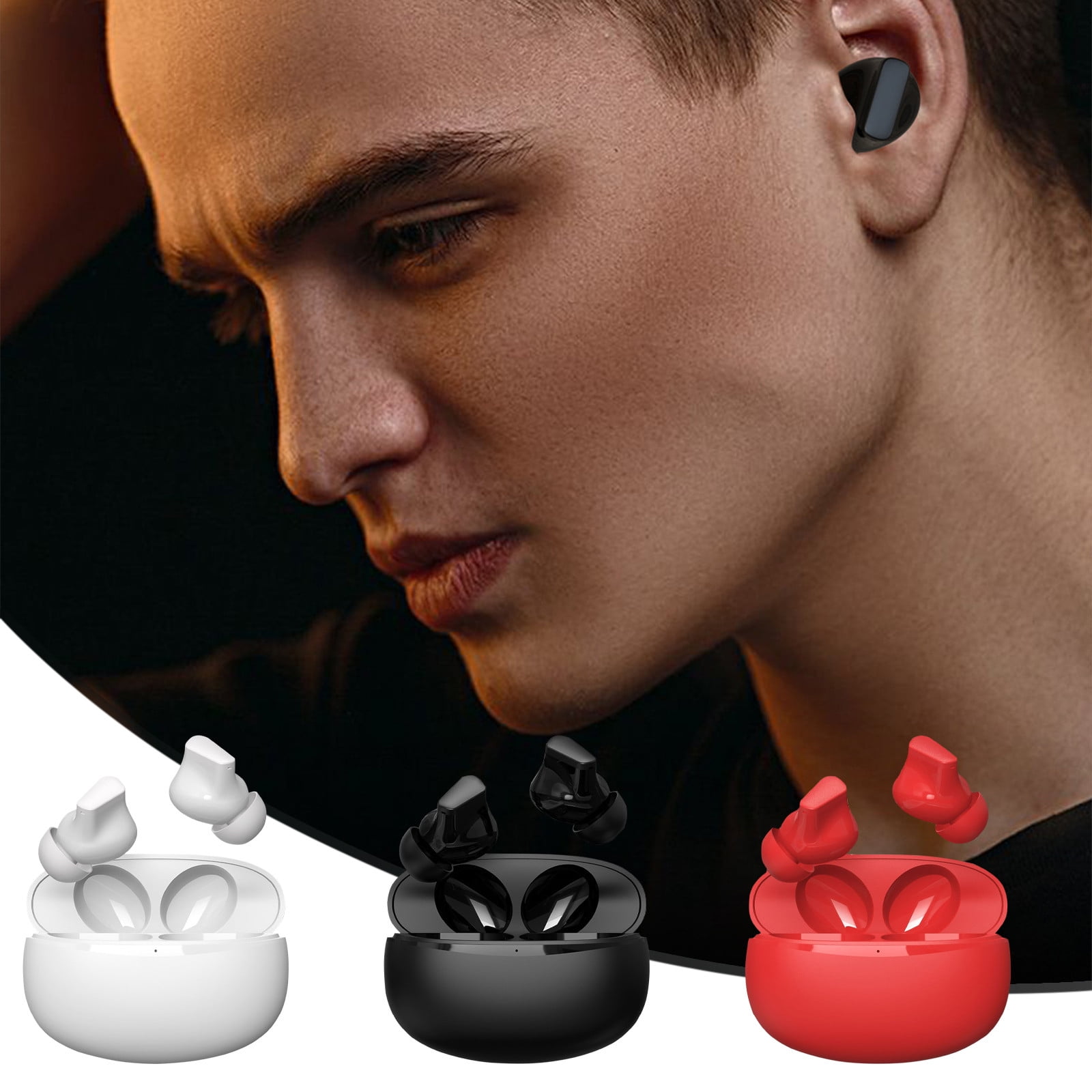 Bluetooth Headset,Bluetooth 5.0 Earbuds,Ipx4 Waterproof,Wireless ...