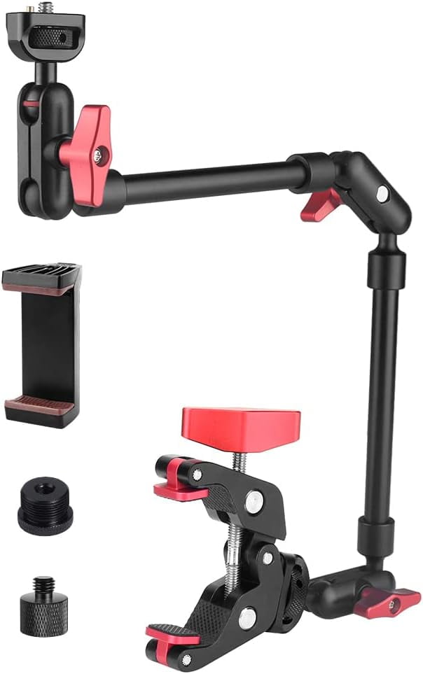 Camera Mount Adjustable Magic Arm and Super Clamp with 1/4" & 3/8 ...