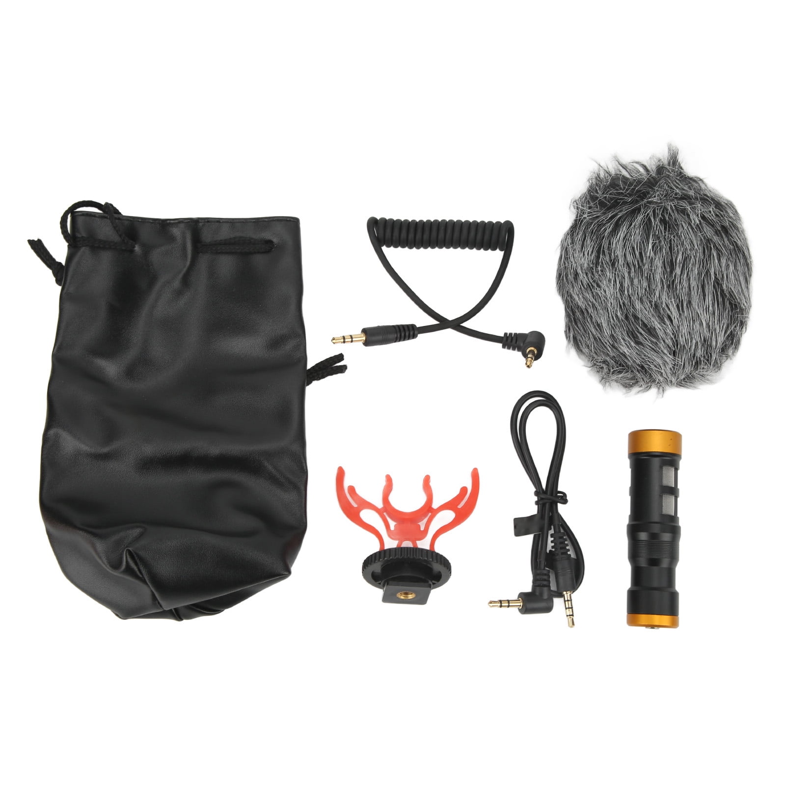 Camera Mount Microphone Noise Reduction Cardioid Plug and Play Portable ...