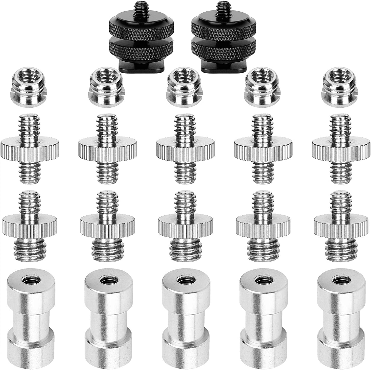 Camera Mount Screw, 1/4 to 3/8 Tripod Screw Adapter,1/4 to 1/4 Screw,3/ ...