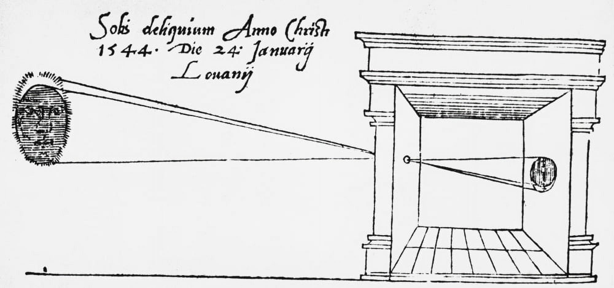 Camera Obscura, 1544. Nthe First Published Illustration Of A Camera ...