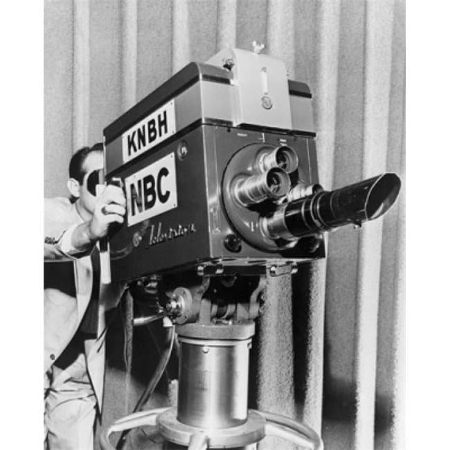 Camera Operator in a Television Studio Poster Print 18 x 24 in ...