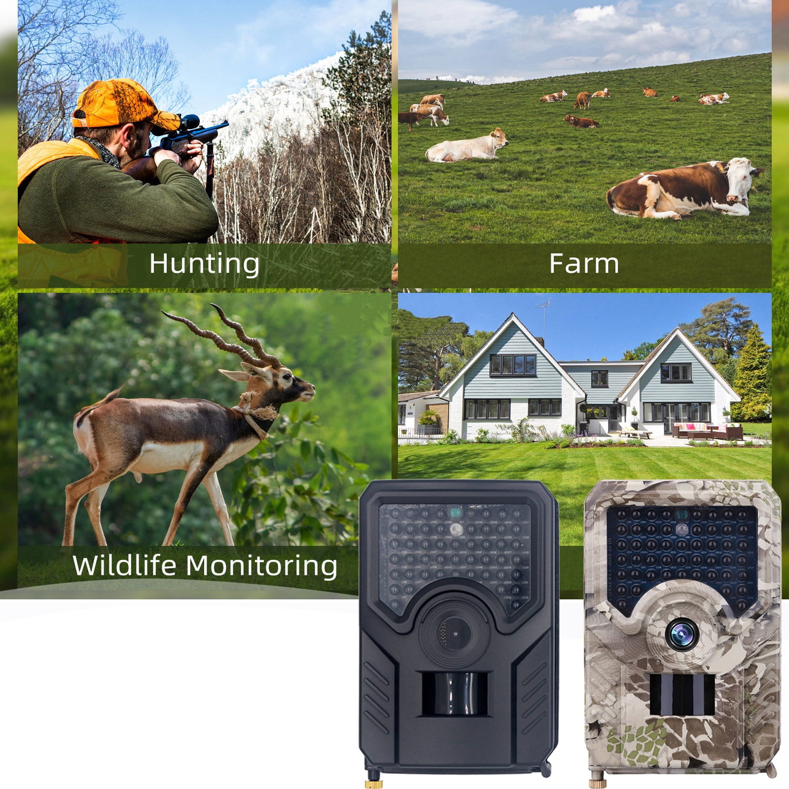 Camera for Outside,Hunting Camera,Waterproof Infrared Night Vision HD ...