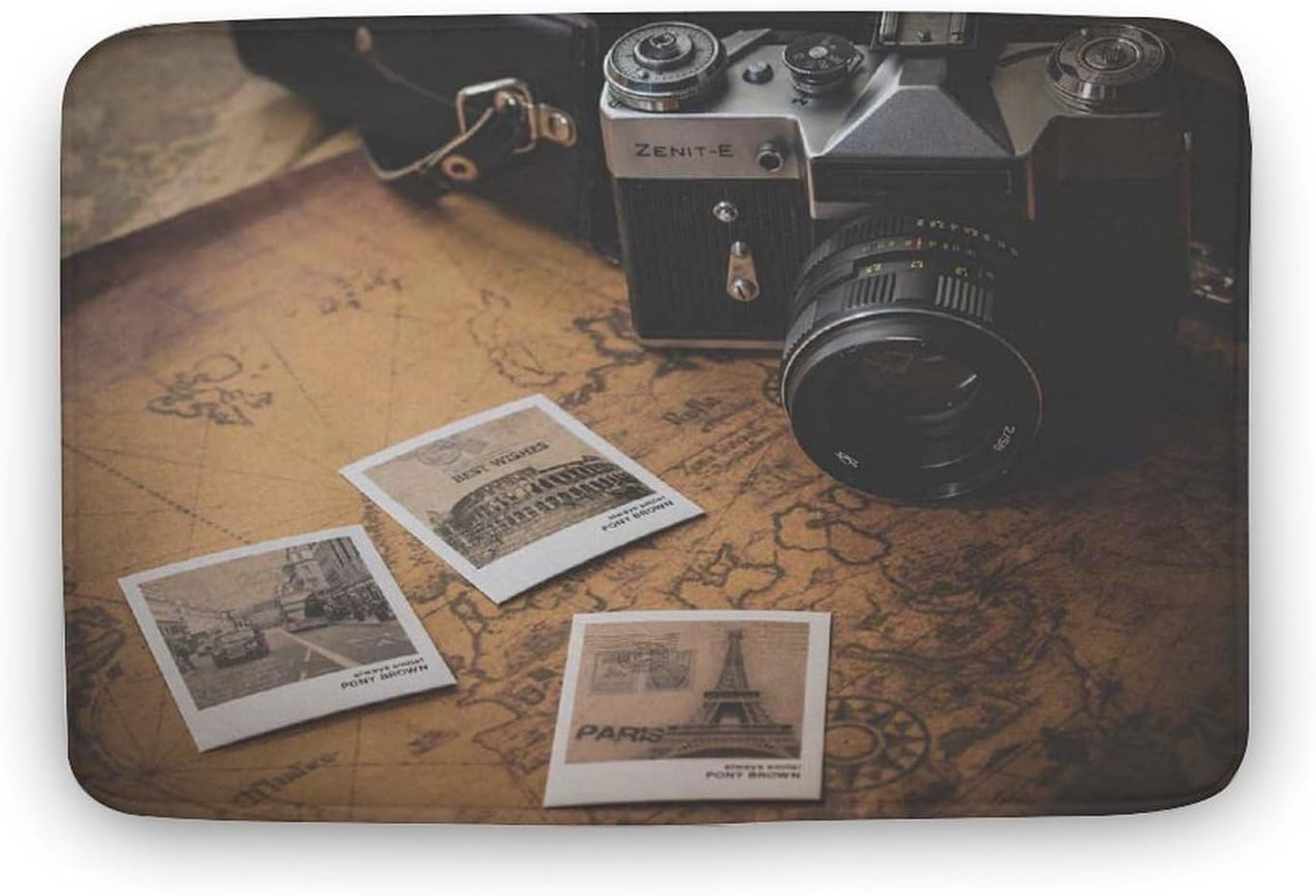 Camera, Photographs, Souvenir Bath Rugs,Shower Rugs, Flannel Non-Slip ...