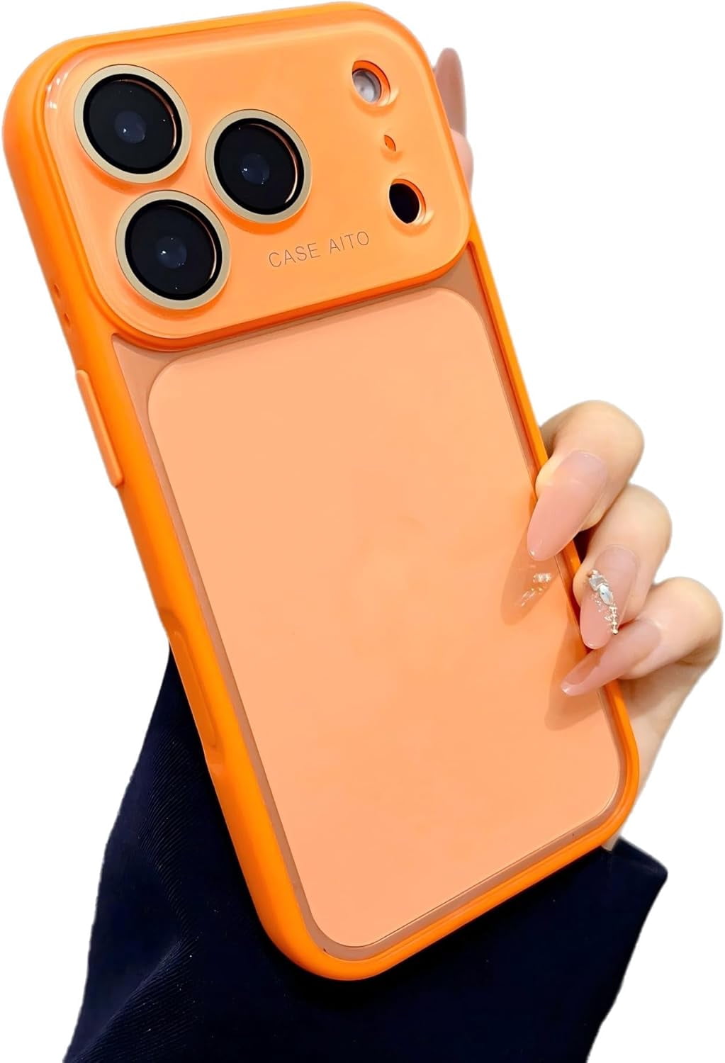 Camera Protect Clear Phone Case for iPhone (Orange,iPhone 17 Pro ...