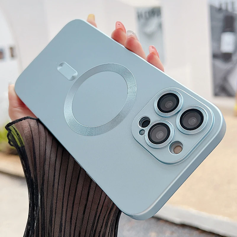 Camera Protection Magnetic Phone Case For iPhone 16 15 14 Plus 13 12 11 Pro Max X XS XR For ...