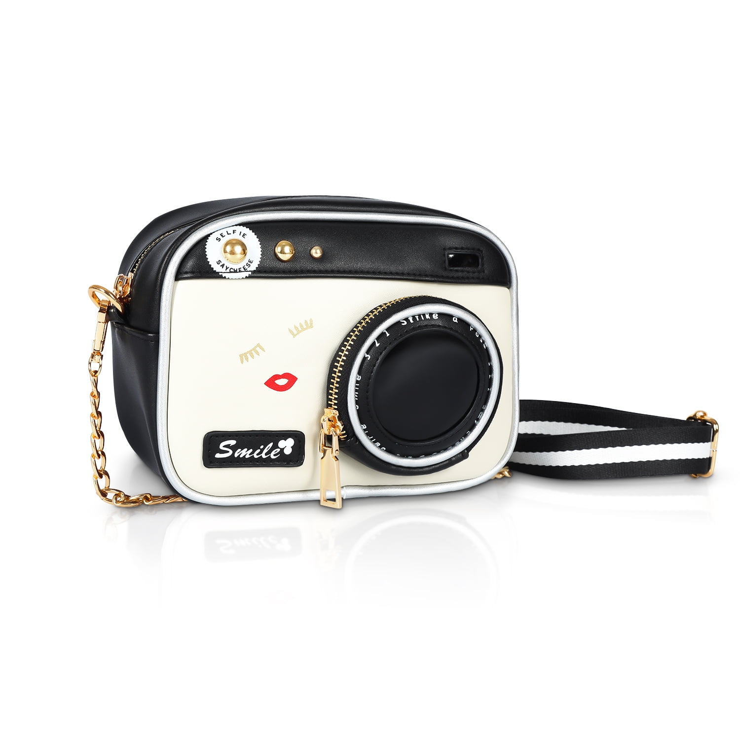 Camera Purse for Women Cute Shoulder Bag for Teens Girls PULeather ...