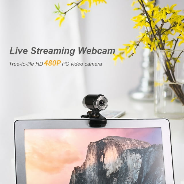 Camera,Rotatable Usb Laptop Clip-on Webcam Clip-on Webcam Video Pc ...