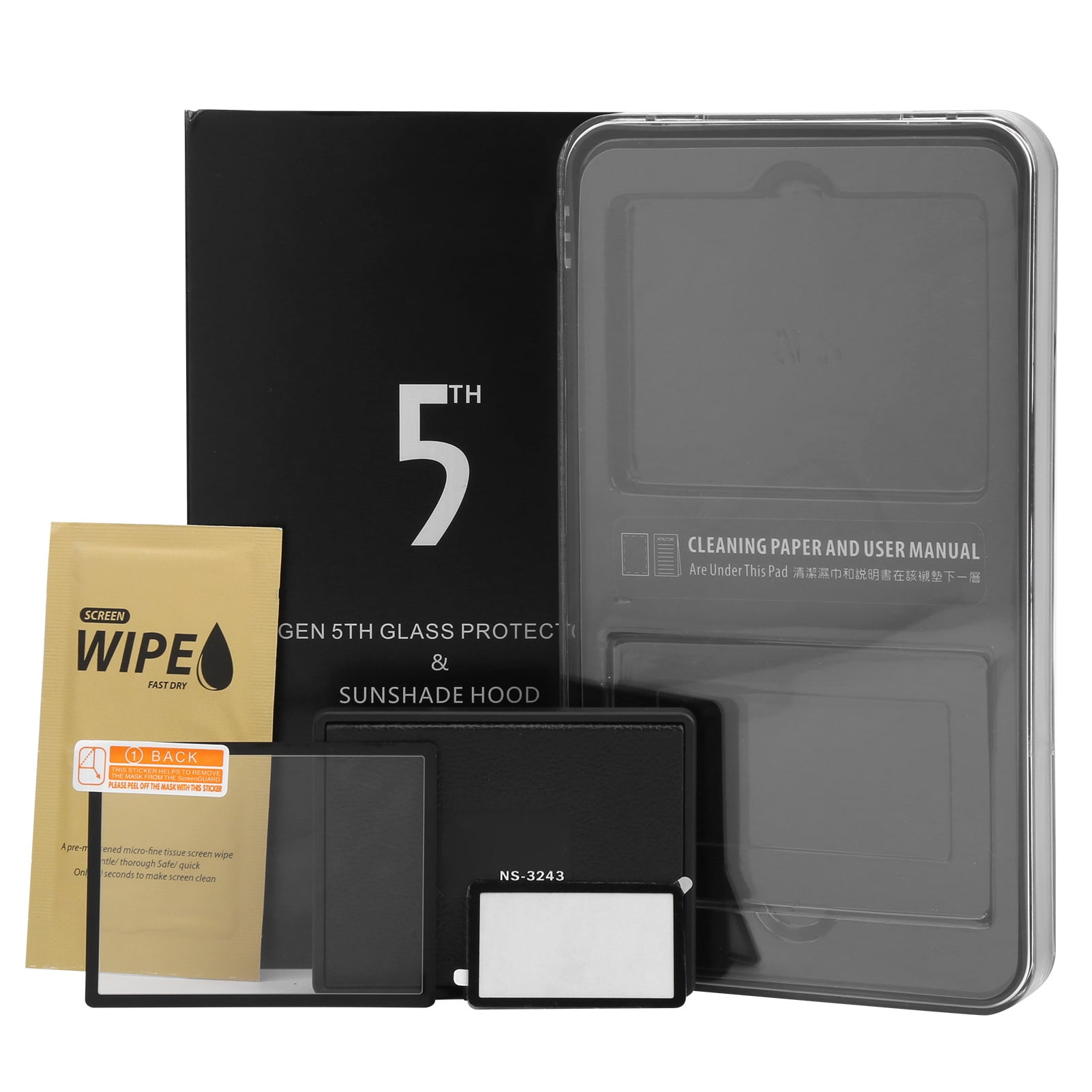 Camera Screen Film Tempered Glass Monitor Cover with Hood Fit for NIKON ...