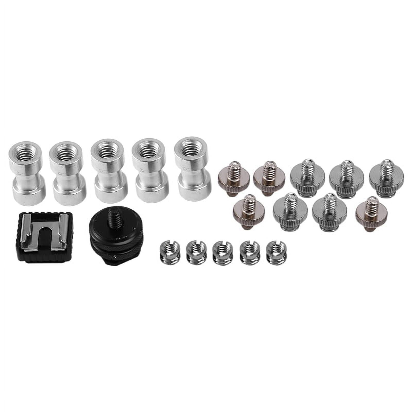 Camera Screw, 22 Pcs 1/4 Inch and 3/8 Inch Converter Threaded Screws ...