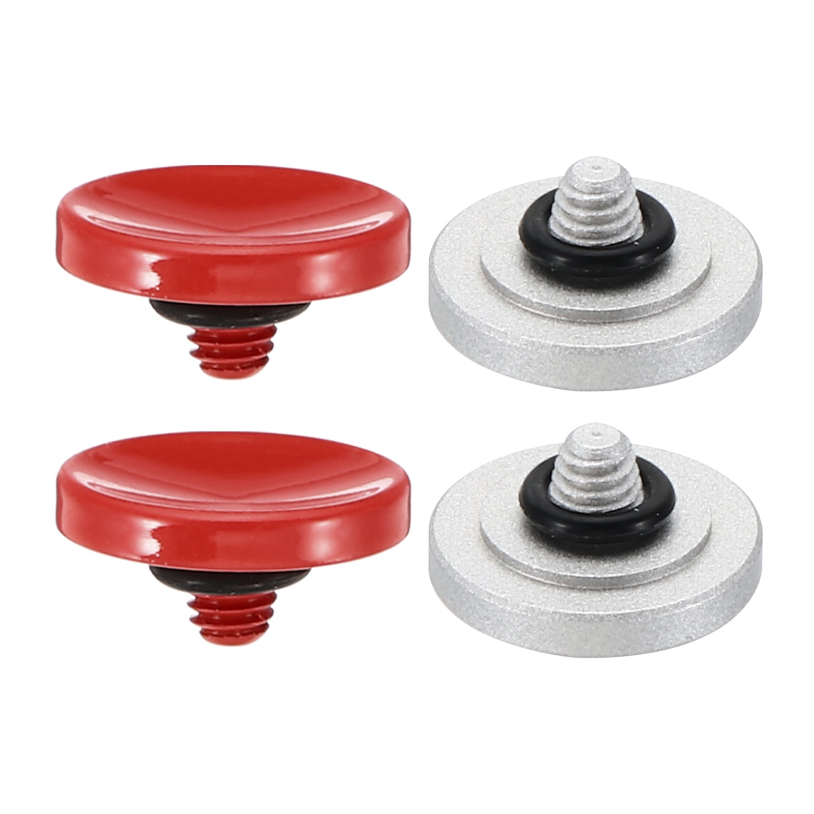 Camera Shutter Button, 2 Pack Soft Shutter Release Button Camera Button Concave, Red Silver ...