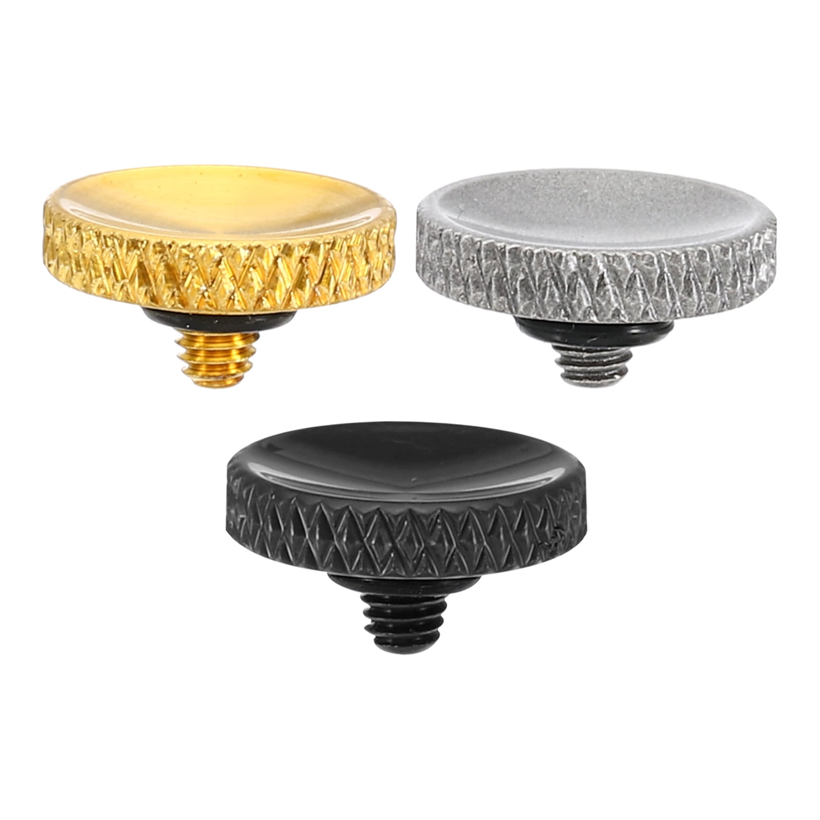 Camera Shutter Button, 3 Pack Soft Shutter Release Button Camera Button Knurled, Black Golden ...