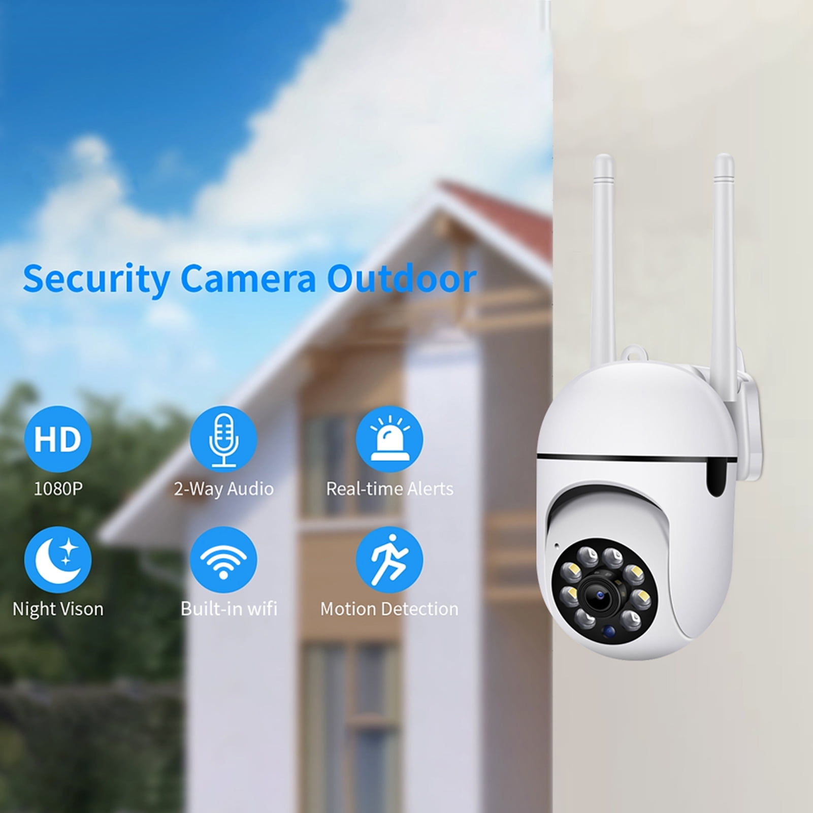 Camera Smart Security Camera 1080p HD Home Camera With Night Motion ...