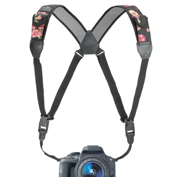 USA GEAR Camera Strap Harness, Adjustable Neoprene with Accessory ...