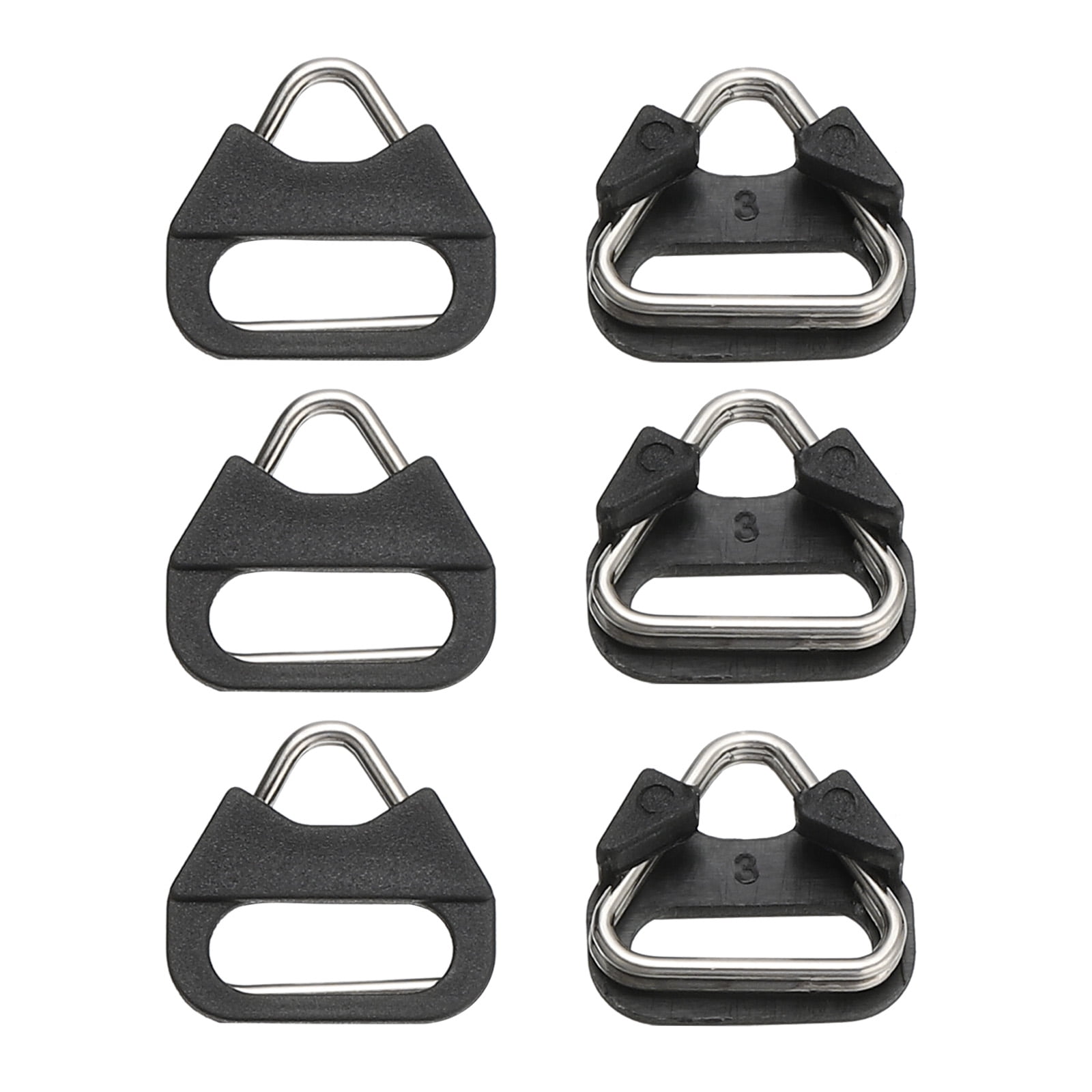 Camera Strap Lug Ring, 6 Pack Metal Triangle Split Ring Hook Adapter ...