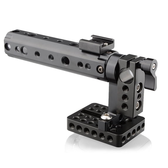 Camera Top Handle with Cold Shoes Mount DSLR Camera Top Handle Grip ...