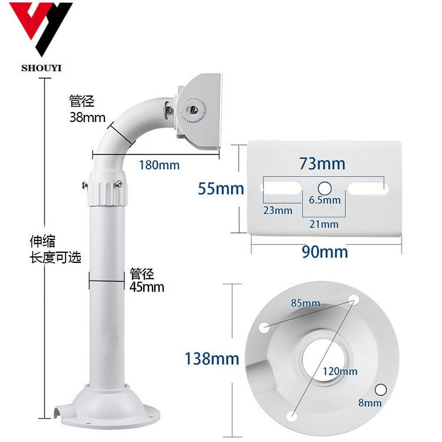 Camera Wall Mount Monitor Camera Bracket Adjustable Security Camera ...