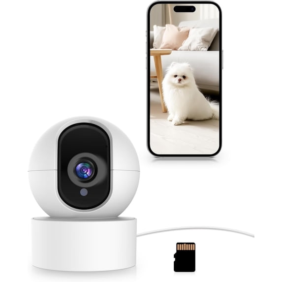 Camera for Indoor, WiFi Camera 1080P Two-Way Audio, Night Vision ...