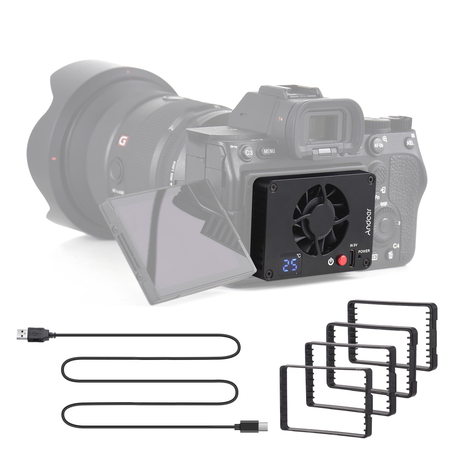 Camera radiator,Camera Fan Temperature 4 Fan With 4pcs -04a With /r6/r7 ...