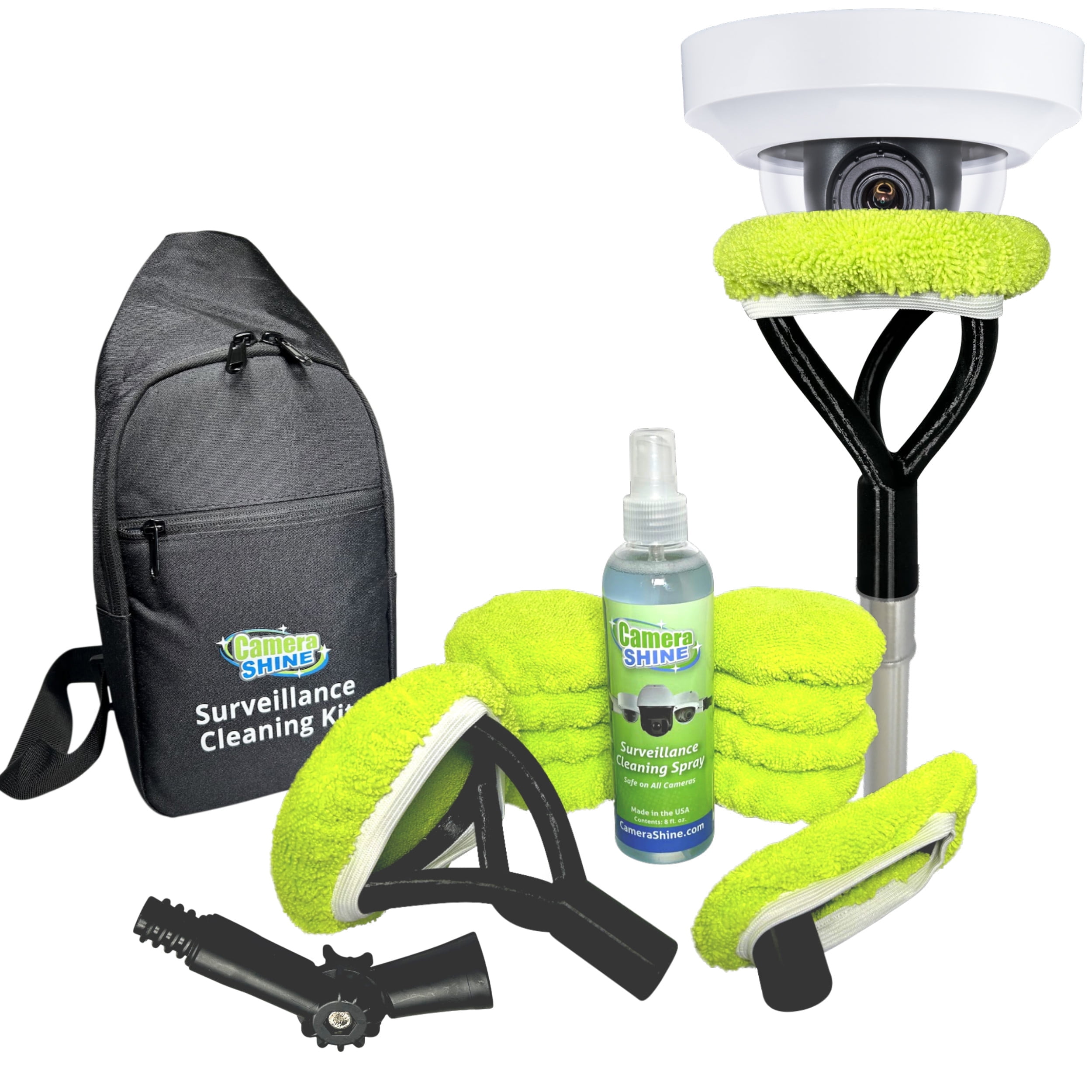CameraShine PRO Security Camera Cleaning Kit with Dome Cleaning ...
