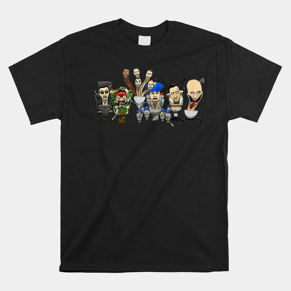 Cameraman Speakerman Tvman Skibidi Toilet Meme Game Ts Shirt