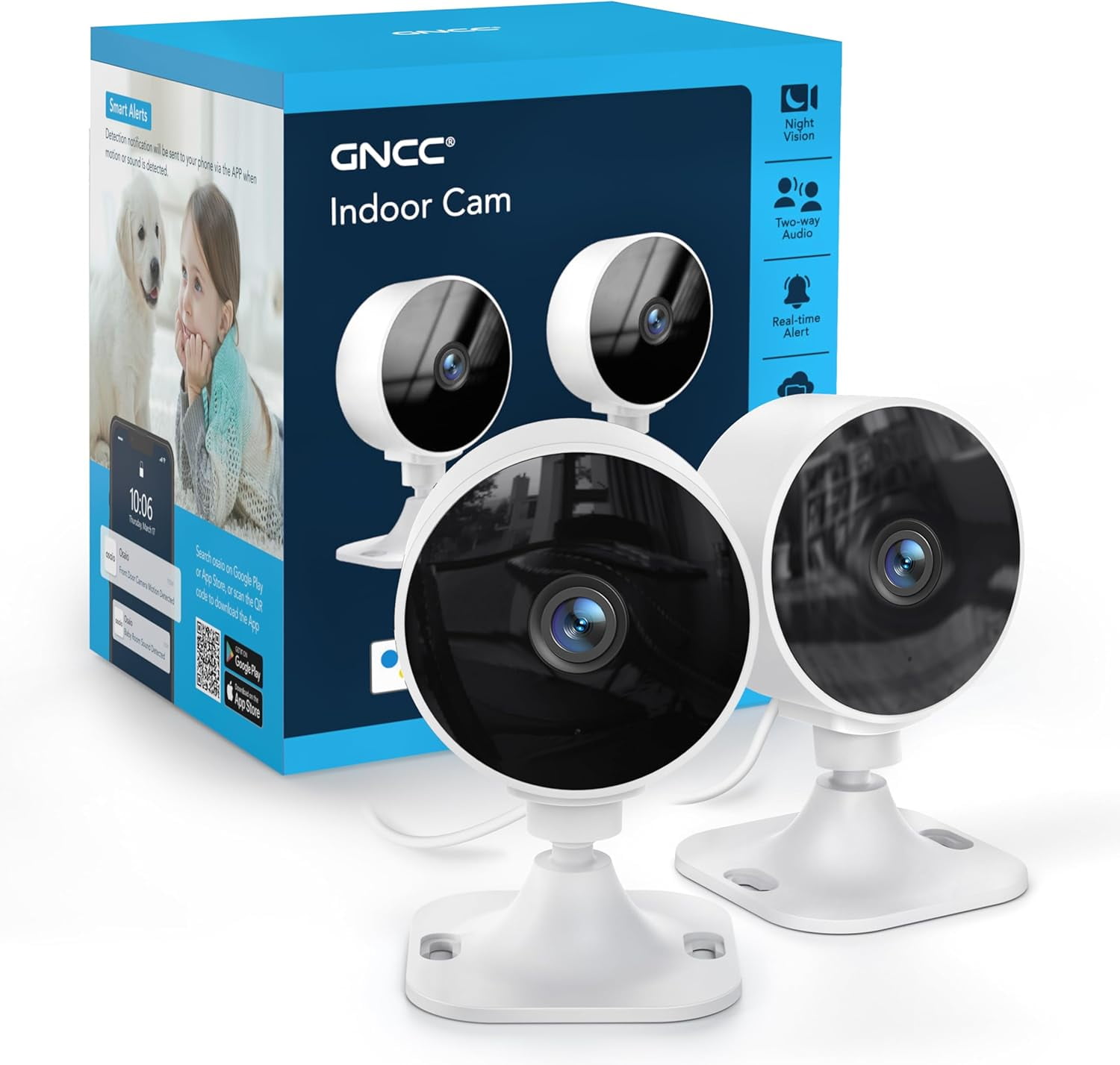 Cameras for Home Security,Indoor Security Cam,Dog Camera with Phone App ...