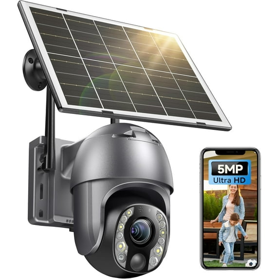 Cameras Outdoor with 5MP Resolution, 10x Optic Zoom, 360? Panoramic ...