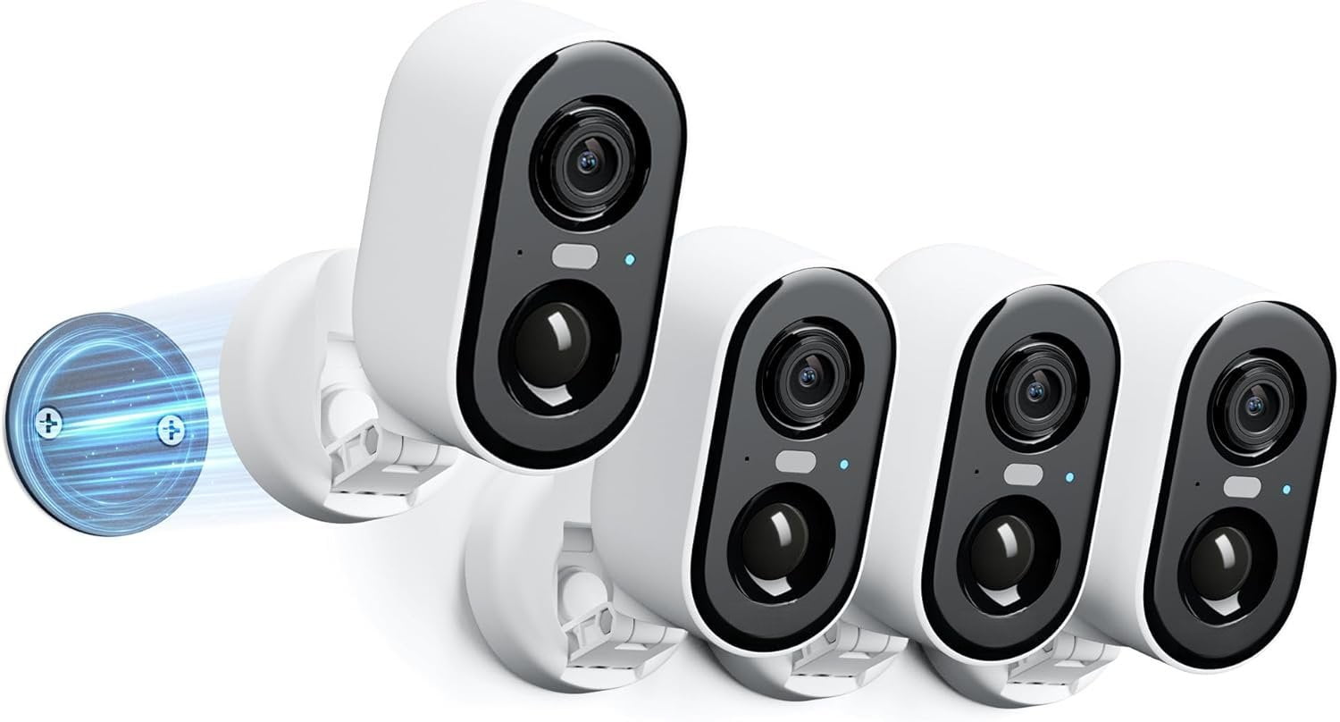 Cameras Outdoor, Outside Camera for , Camera, Mount, AI Detection ...