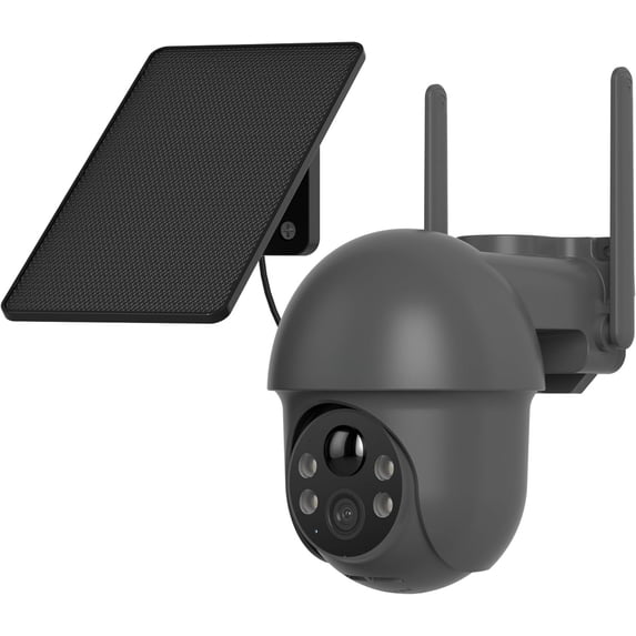 Cameras Outdoor Solar, 4MP 360? View Outdoor Camera, Night Vision with ...