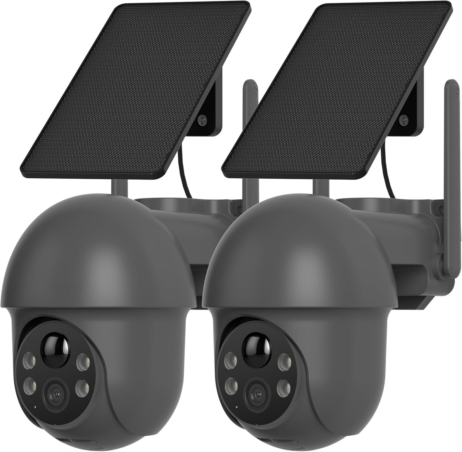 Cameras Outdoor Solar, 4MP 360? View Outdoor Camera, Night Vision with ...