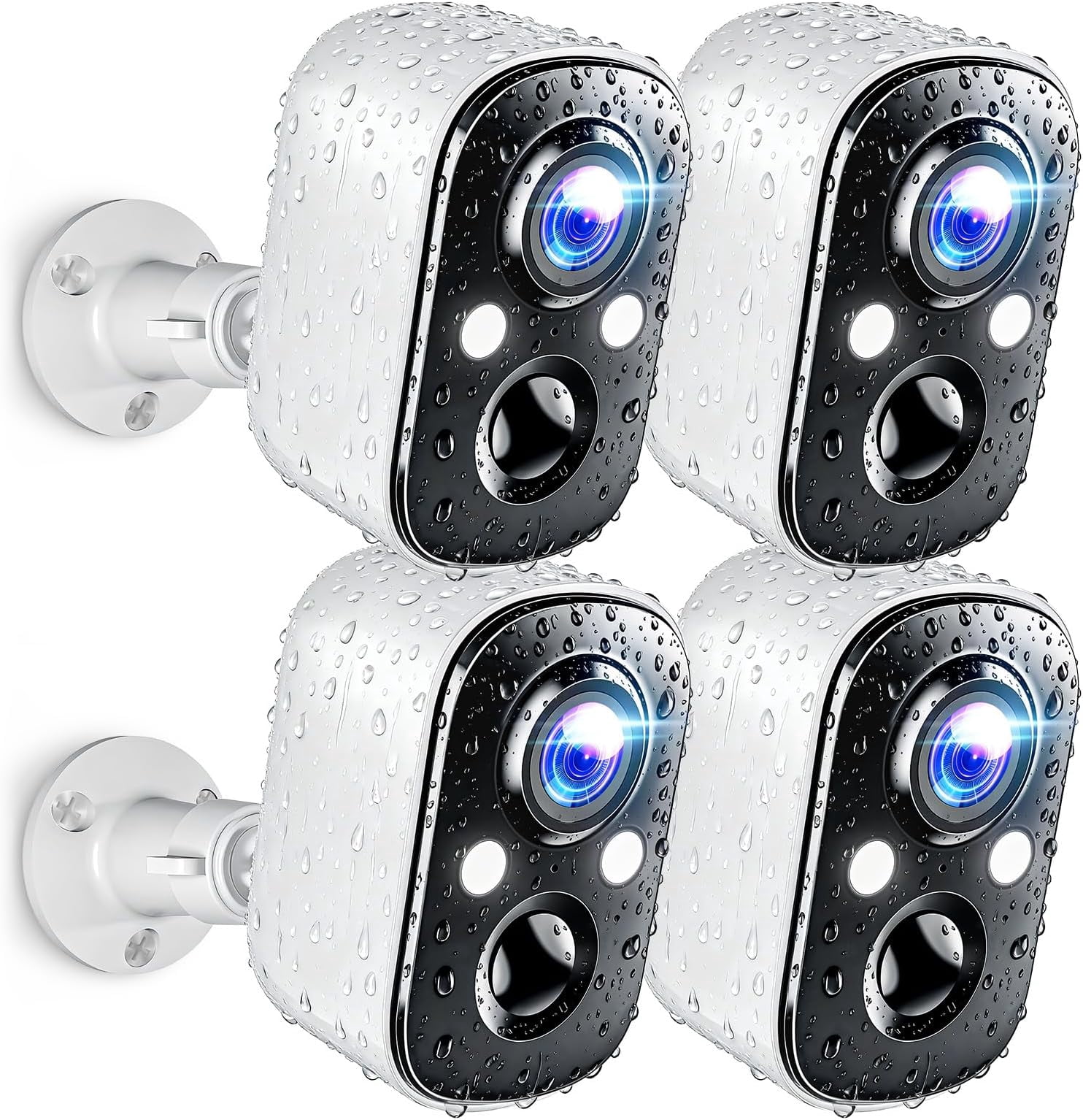 Cameras Outdoor, WiFi Cameras for with AI Motion Detection, Color Night ...