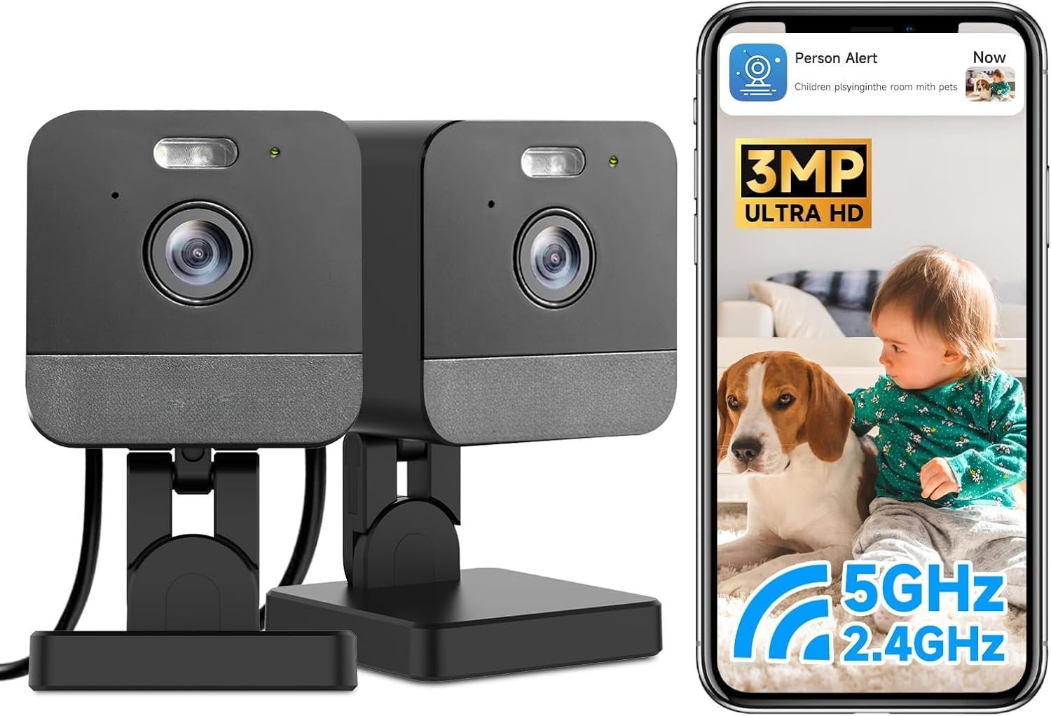 Cameras for with Night Vision, Indoor Camera for //Pet//, AI Human ...