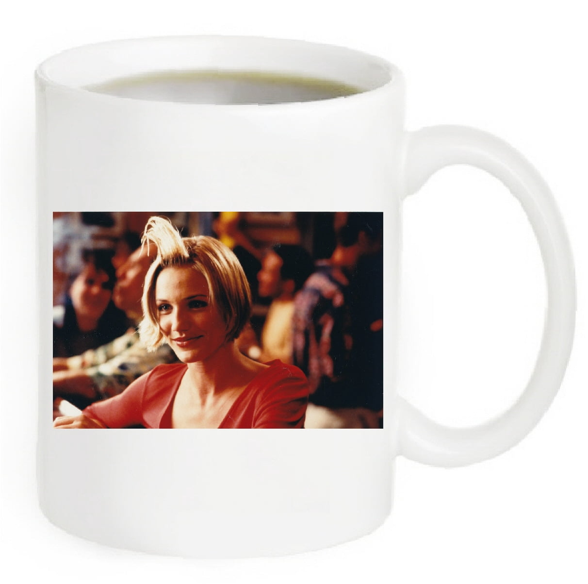 Cameron Diaz Photo Coffee Mug - The photo is printed on the front and ...